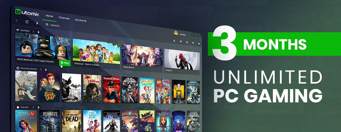 Utomik 3 Month Subscription | PC | Game Keys